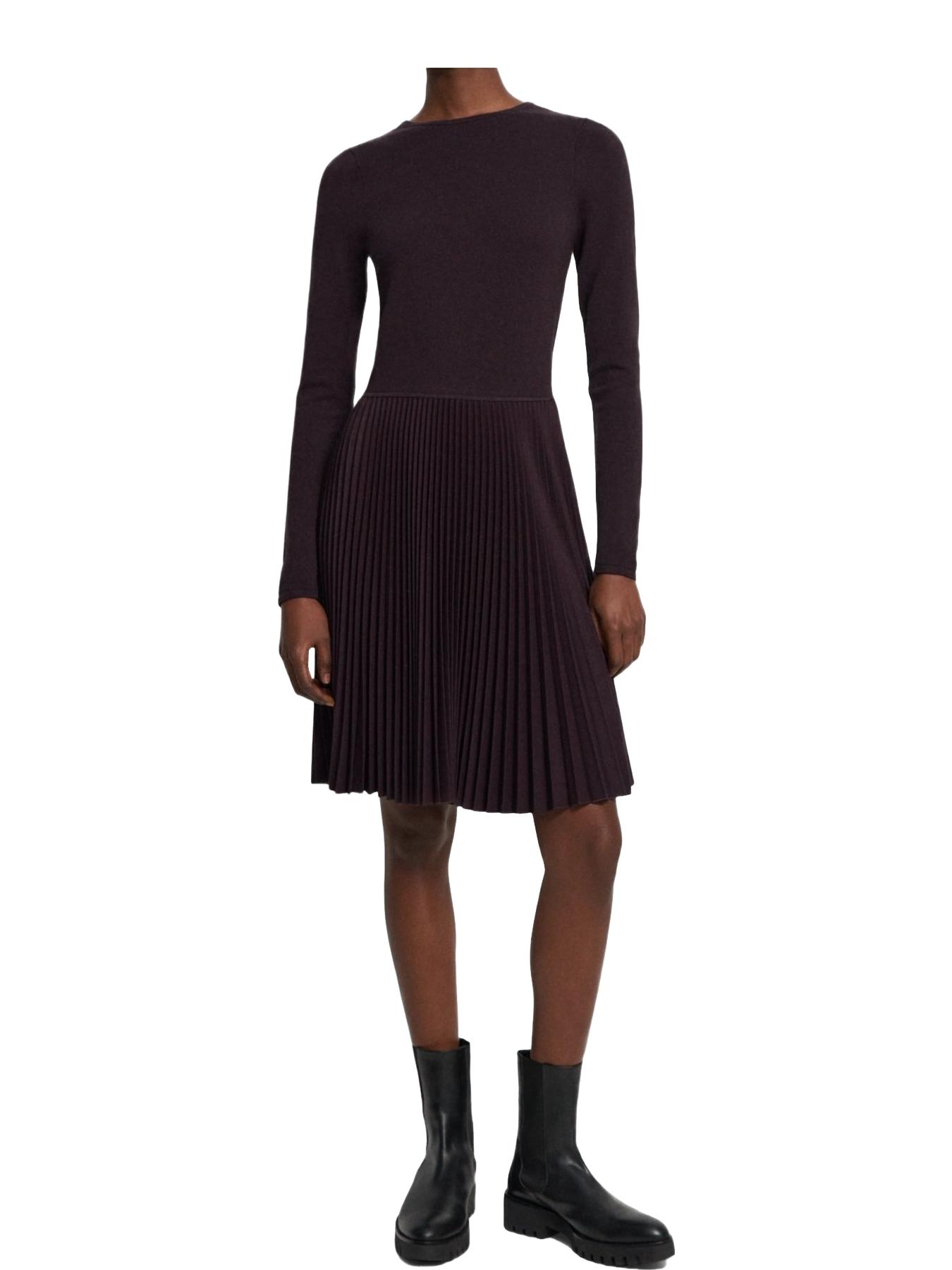 THEORY Theory Long-Sleeved Wool-Blended Dress